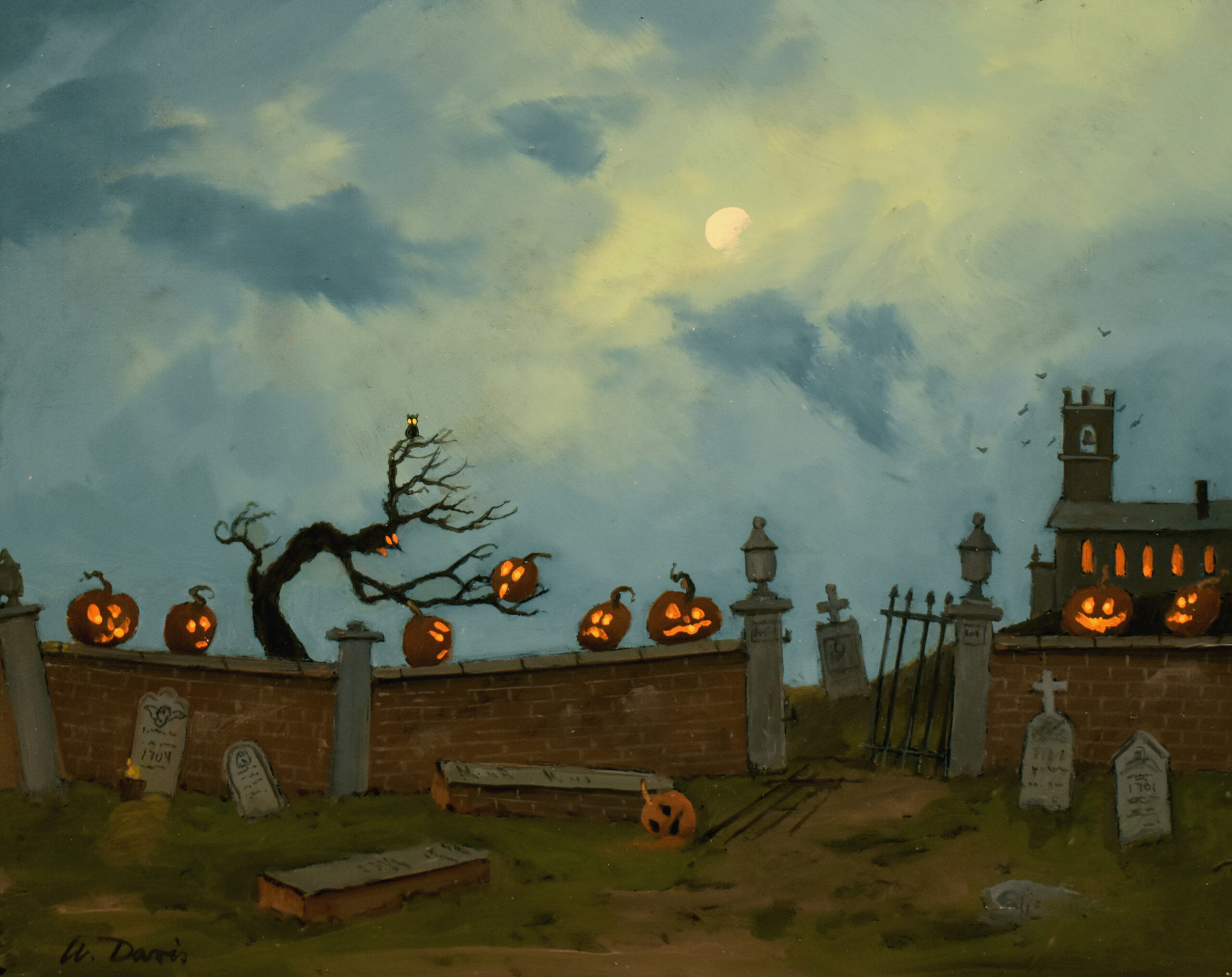 Sudden Trouble at Ghoul's Gate - Helena Fox Fine Art